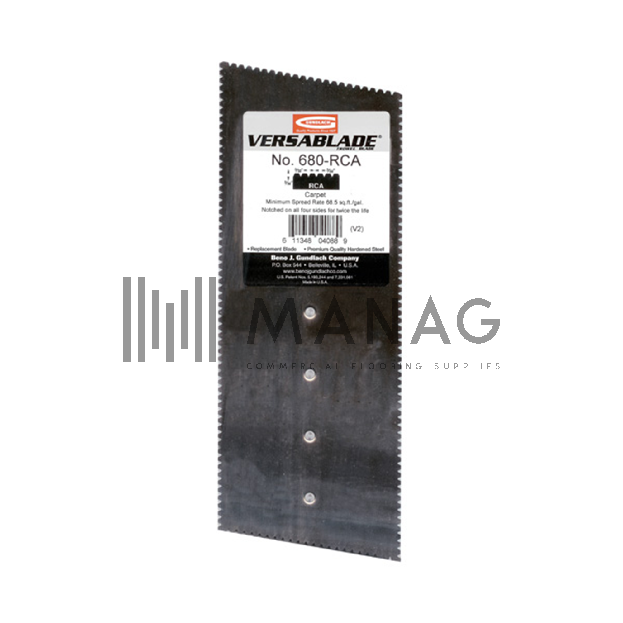 Glue Trowel Blade V2 Notch – Manag Distributors